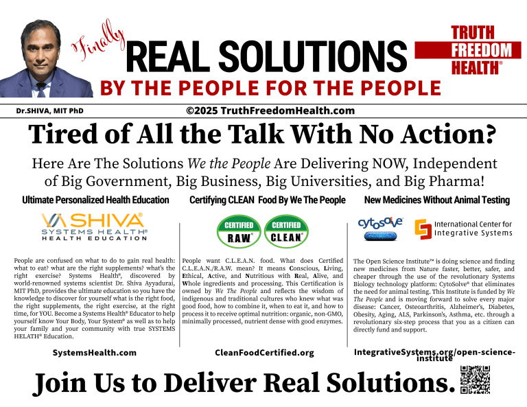 Join Dr.SHIVA™ Truth Freedom Health® - Truth Freedom Health®